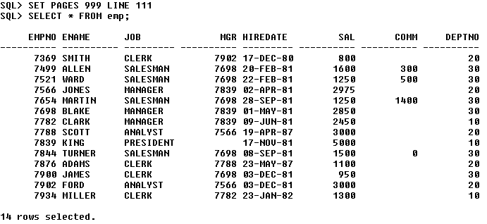 تلميحة: تنسيق التقارير في بيئة SQL*Plus | Kuwait10's World